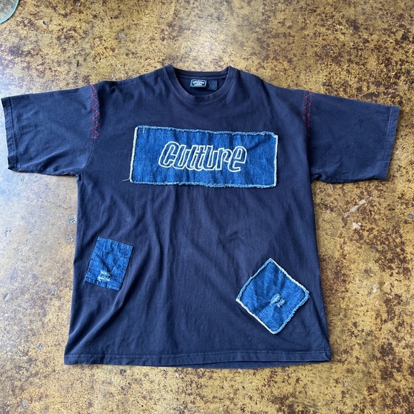 Vintage | Tops | Y2k Vintage Patchwork Tee Shirt | Poshmark